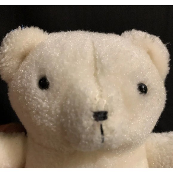 Toys | Applause Teddy Bear White Plush Stuffed Animal 1988 Toy 6 | Poshmark